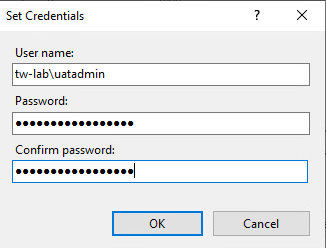 Updating the Application Pool Identity Password – Nymi